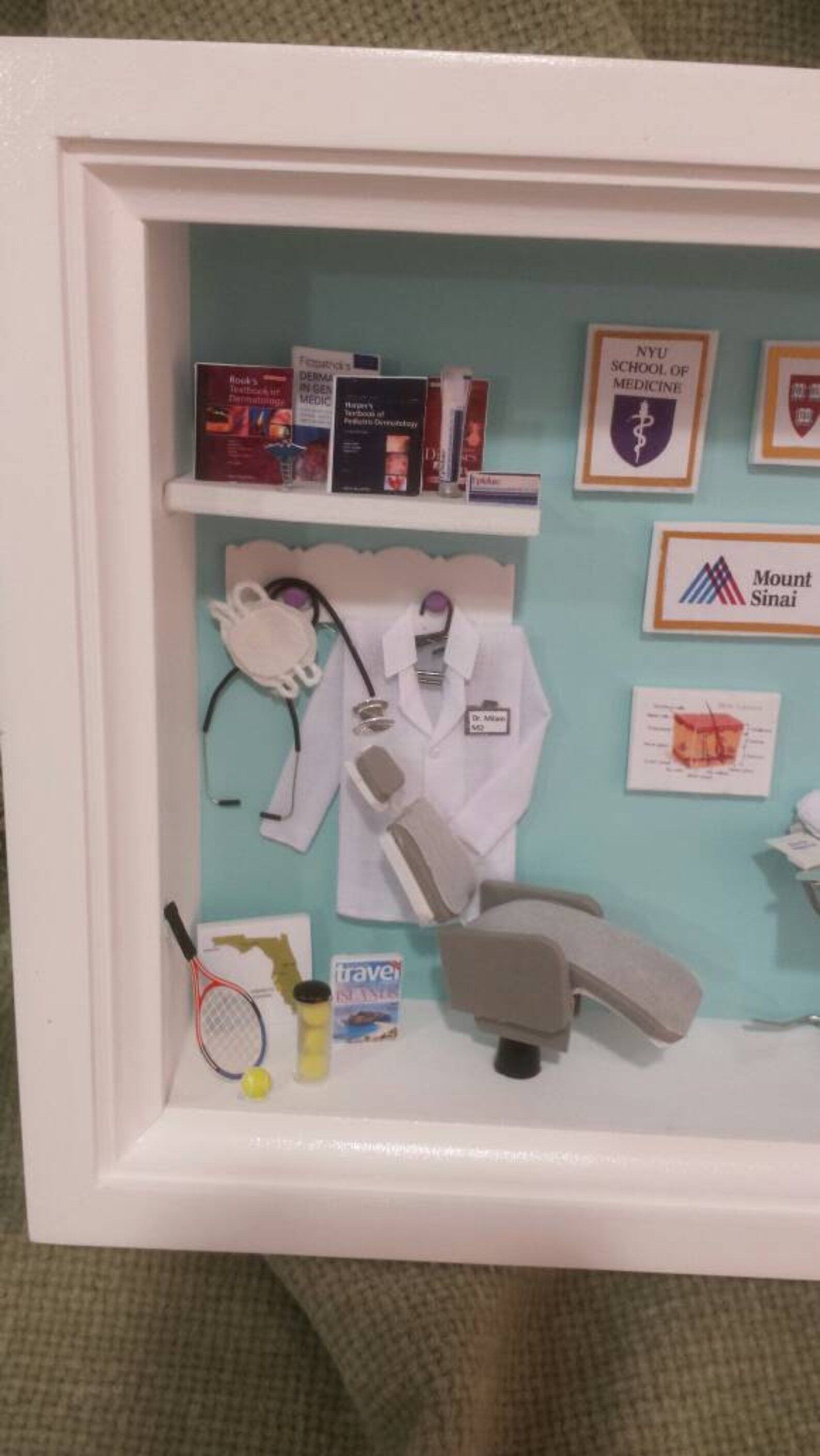 Miniature Dermatologist Shadow Box - Etsy