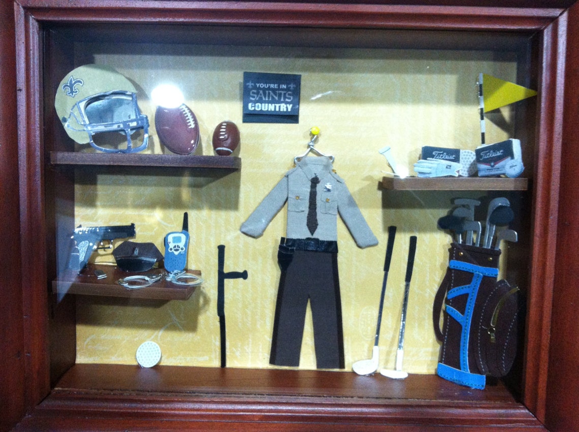 Miniature Police Officer Shadow Box - Etsy