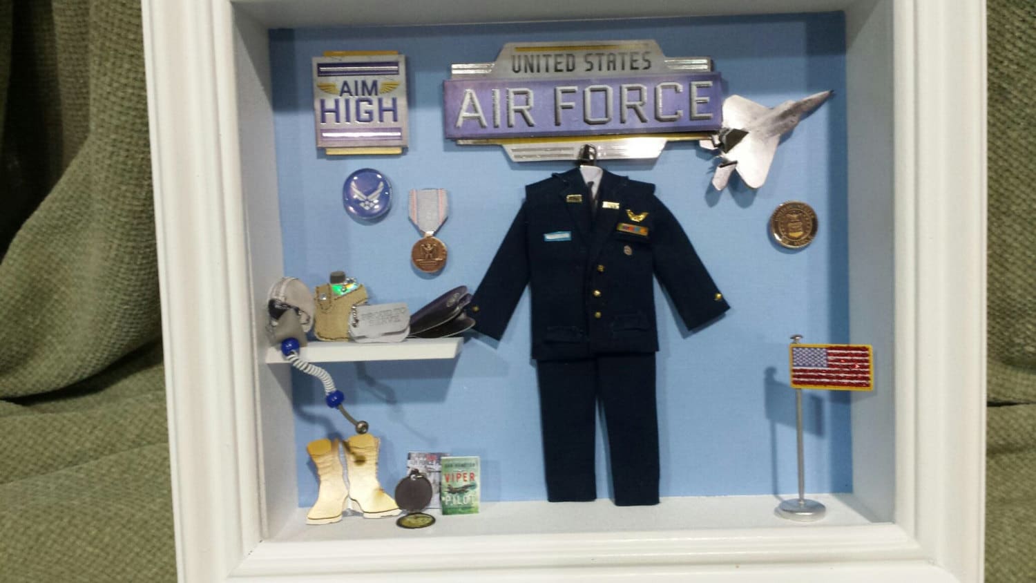 Miniature Airforce Shadow Box - Etsy
