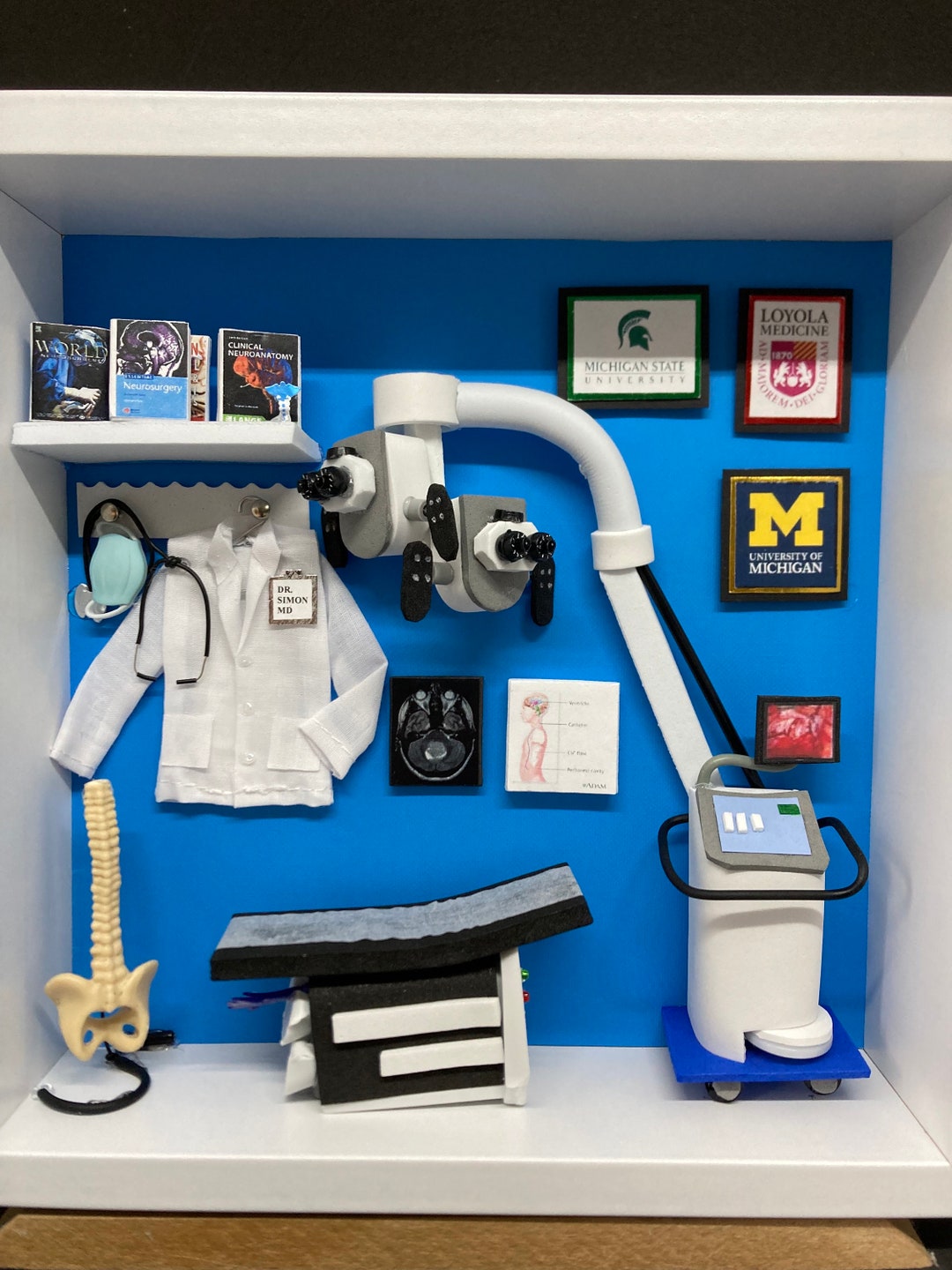 Neurosurgery Miniature Shadow Box - Etsy