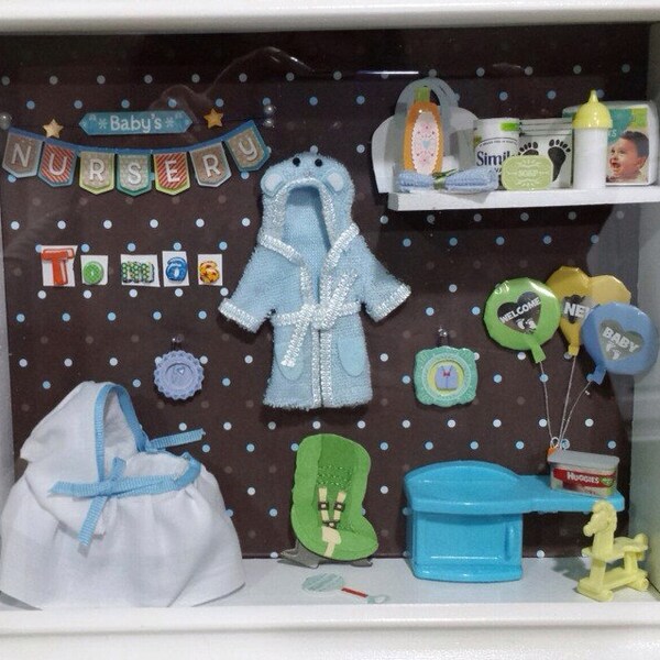 Baby Boy Shadow Box - Etsy