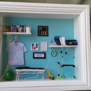 Occupational Therapist Miniature Shadow Box - Etsy