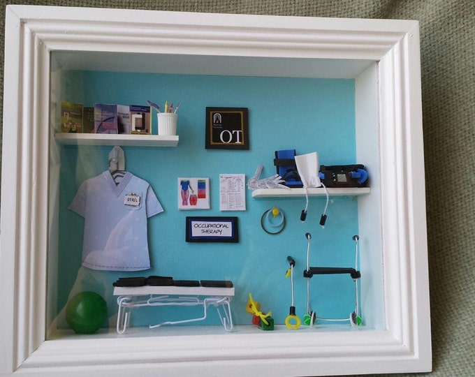 Occupational Therapist Miniature Shadow Box - Etsy