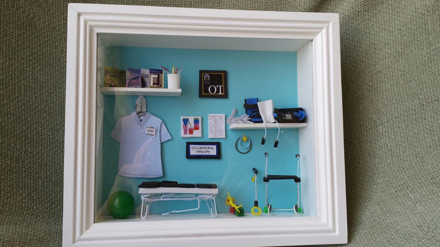 Occupational Therapist Miniature Shadow Box - Free Shipping! - Etsy