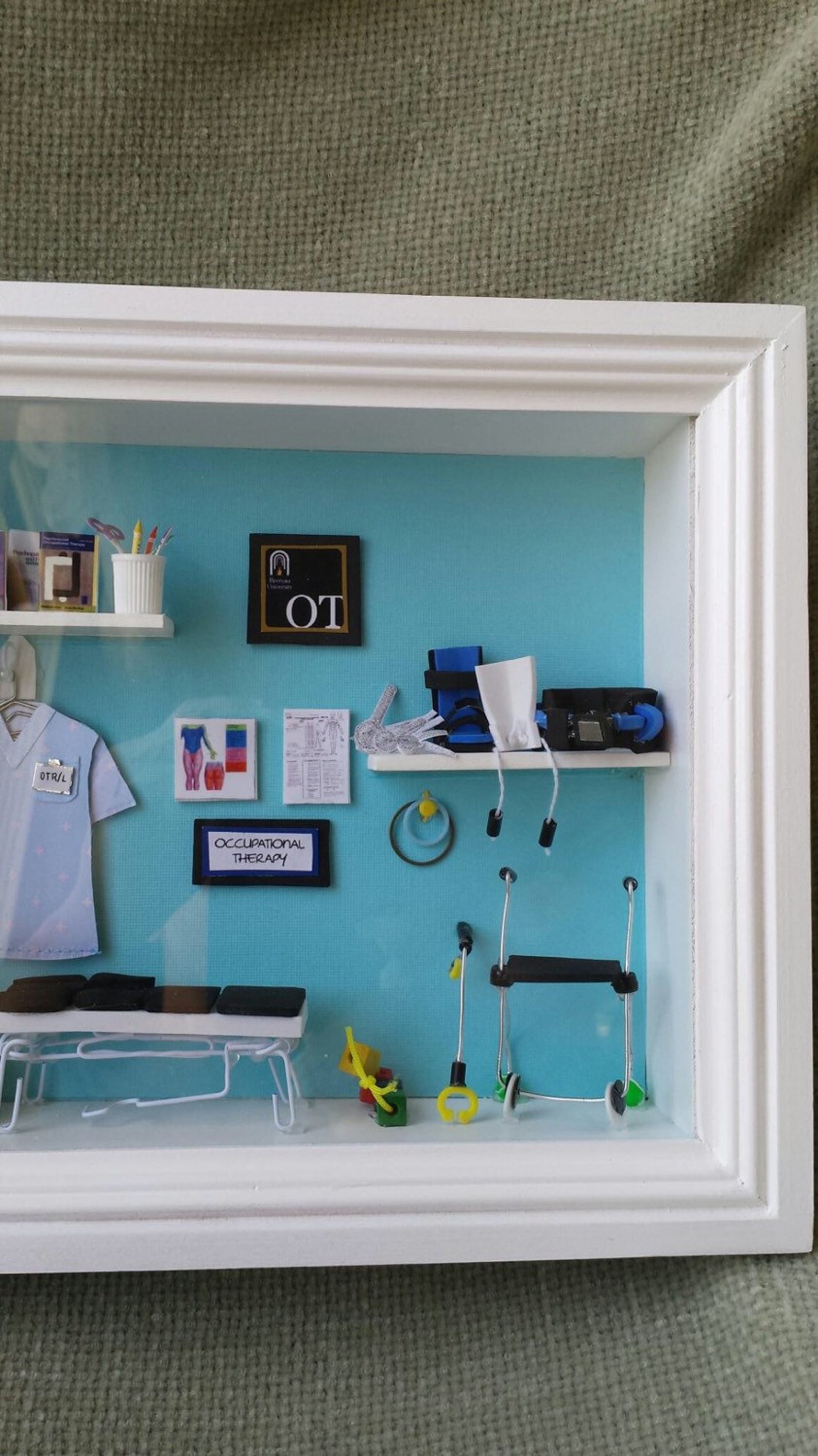 Occupational Therapist Miniature Shadow Box - Free Shipping! - Etsy