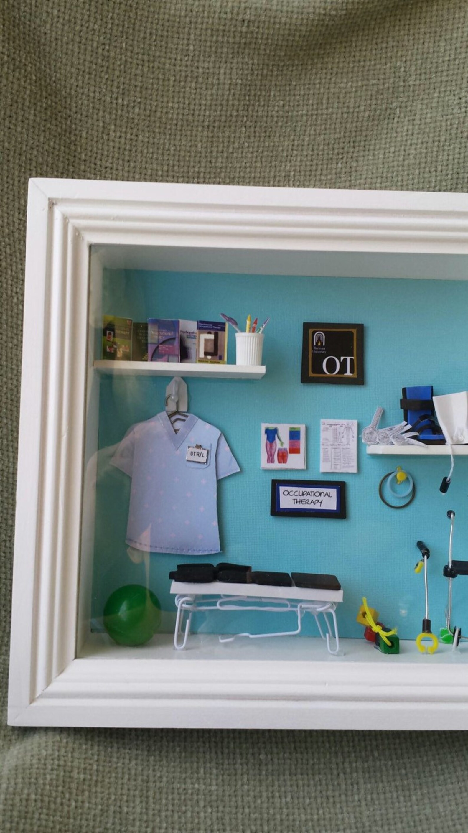 Occupational Therapist Miniature Shadow Box - Free Shipping! - Etsy
