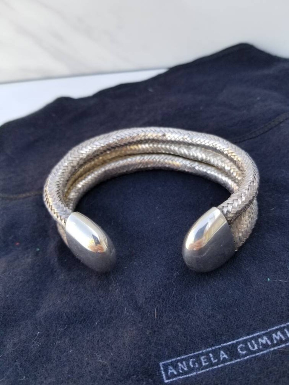 Rare 1985 Tiffany Designer Angela Cummings Herringbone Weave - Etsy