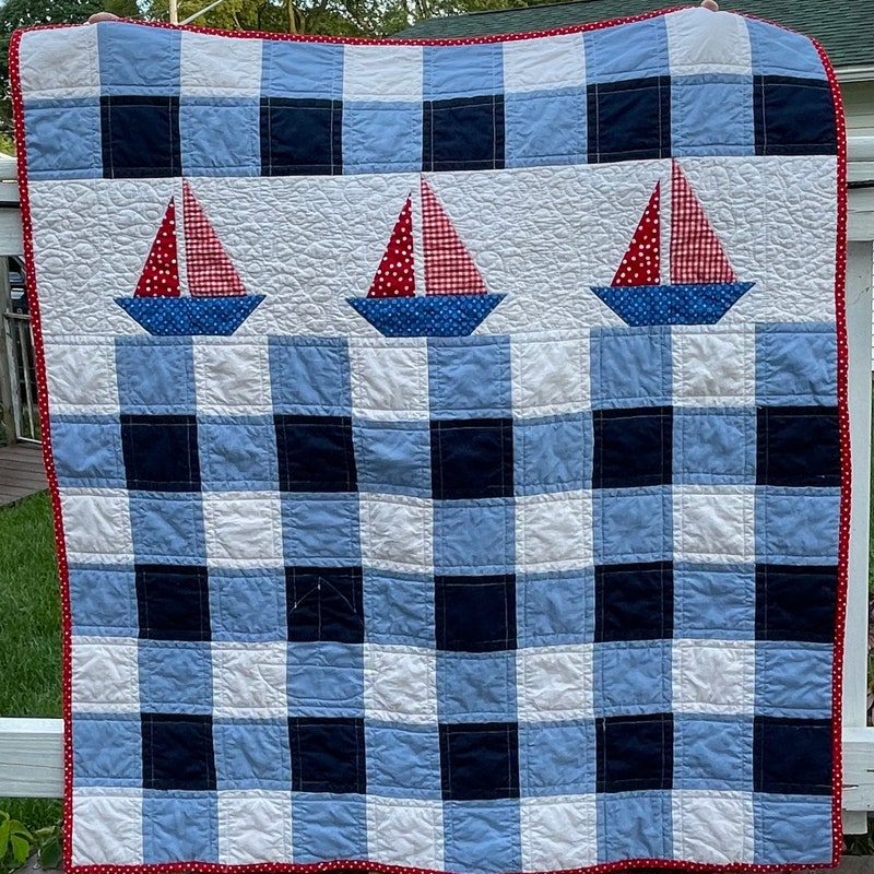Sailboat Quilt - Etsy