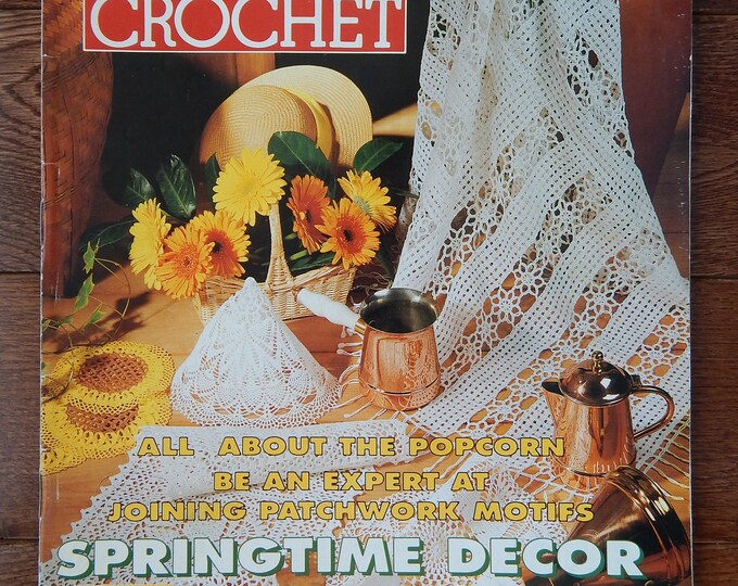 Crochet Doily Pattern Book Diagrams Magic Crochet Magazine April 1995 ...
