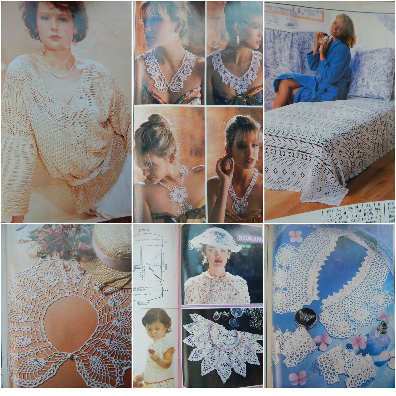 Crochet Doilies Pattern Book with Diagrams Magic Crochet | Etsy