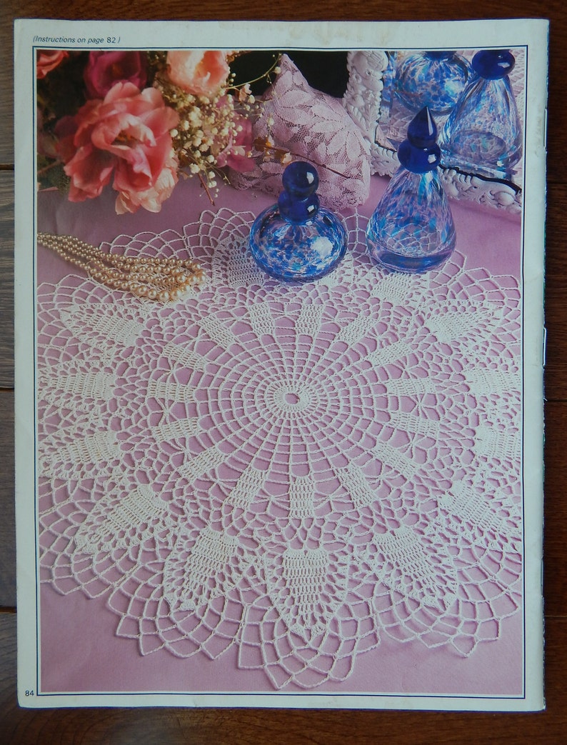 Crochet Doilies Pattern Book With Diagrams Magic Crochet - Etsy