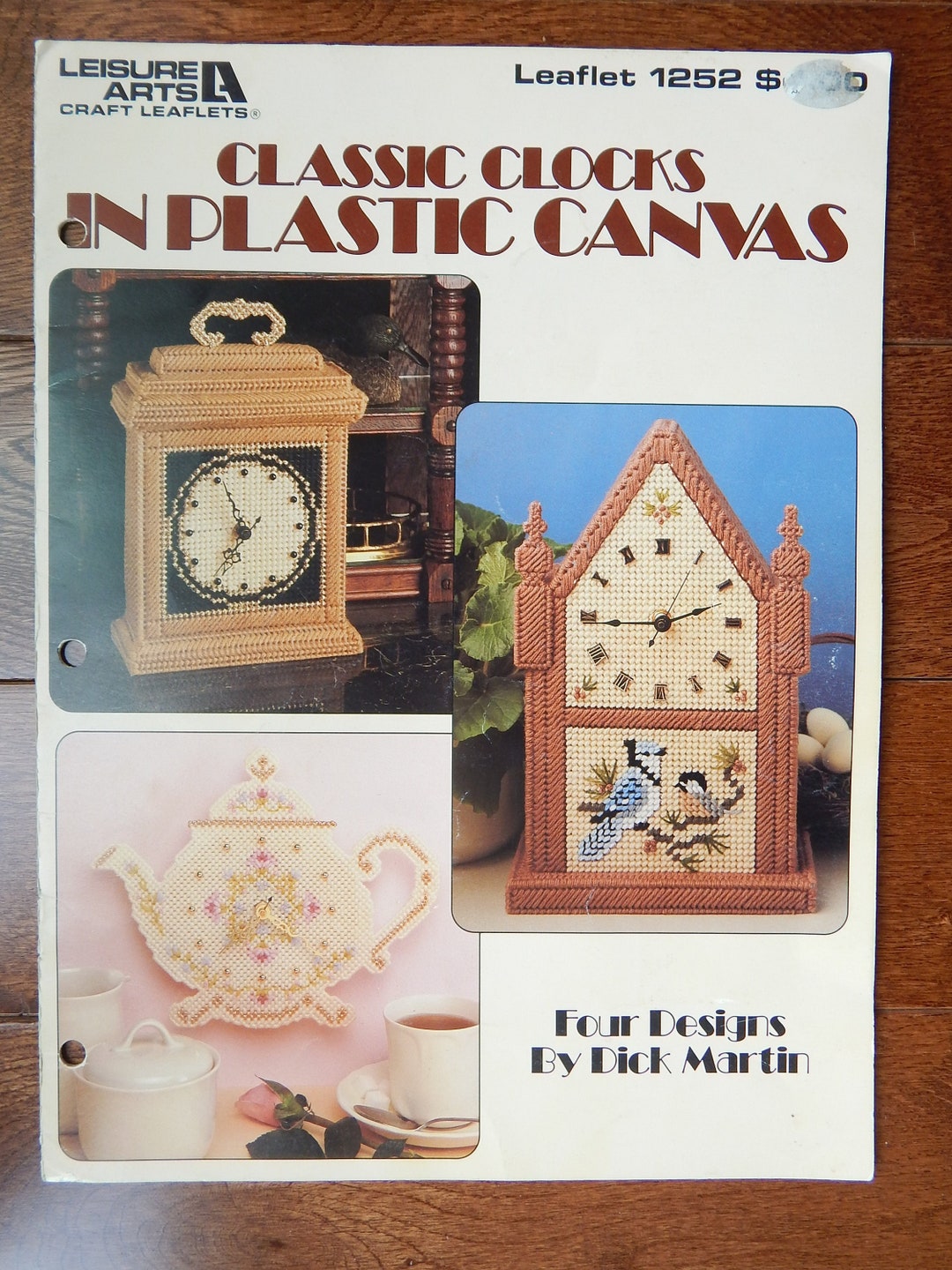 Classic Clocks in Plastic Canvas Pattern Book 4 Designs Butterfly ...