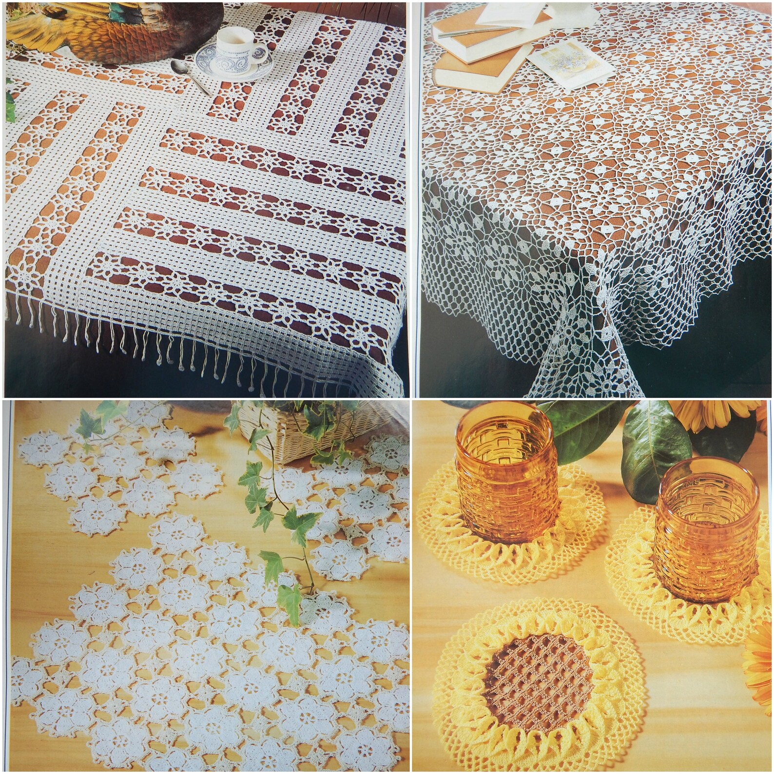 Crochet Doily Pattern Book Diagrams Magic Crochet Magazine - Etsy