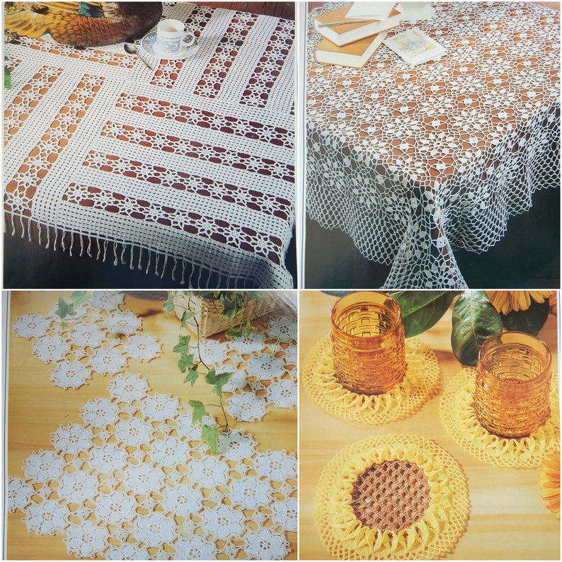 Crochet Doily Pattern Book Diagrams Magic Crochet Magazine - Etsy