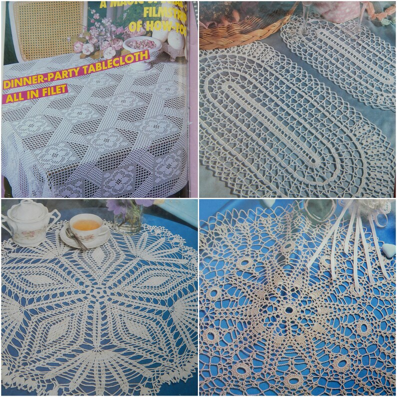 Crochet Doilies Pattern Book With Diagrams Magic Crochet - Etsy