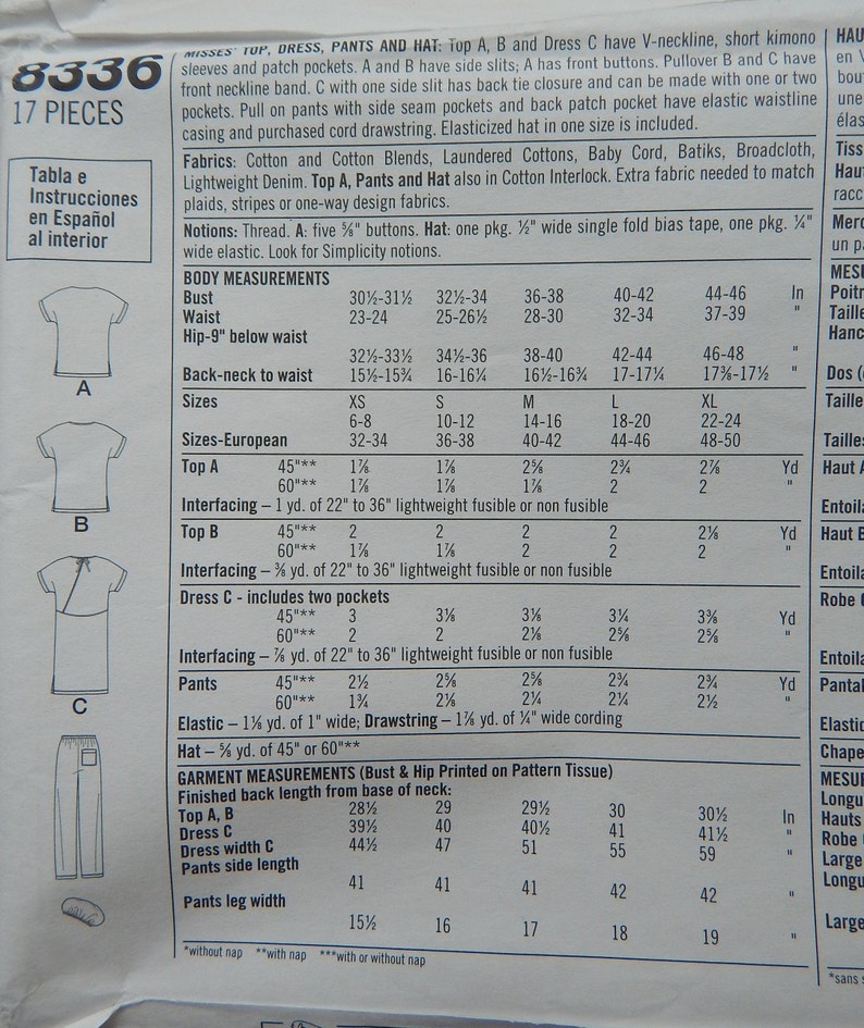 Easy to Sew Uniform Sewing Pattern Top Dress Pants & Hat Dental Nurse ...