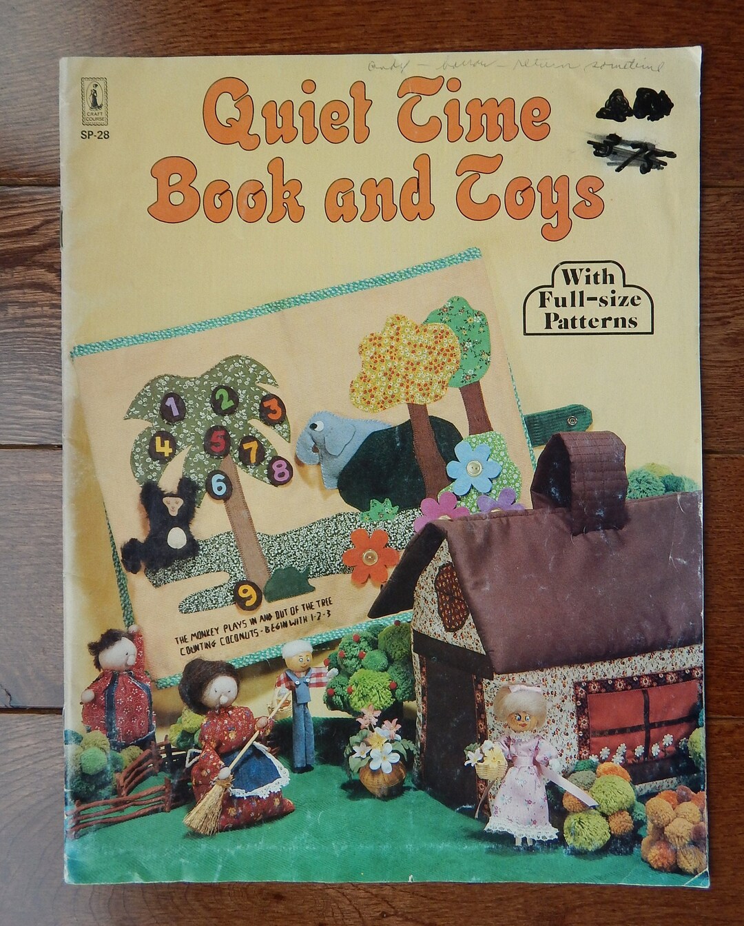 Quiet Time Book and Toys Pattern Book With Full Size Patterns/ Fabric ...