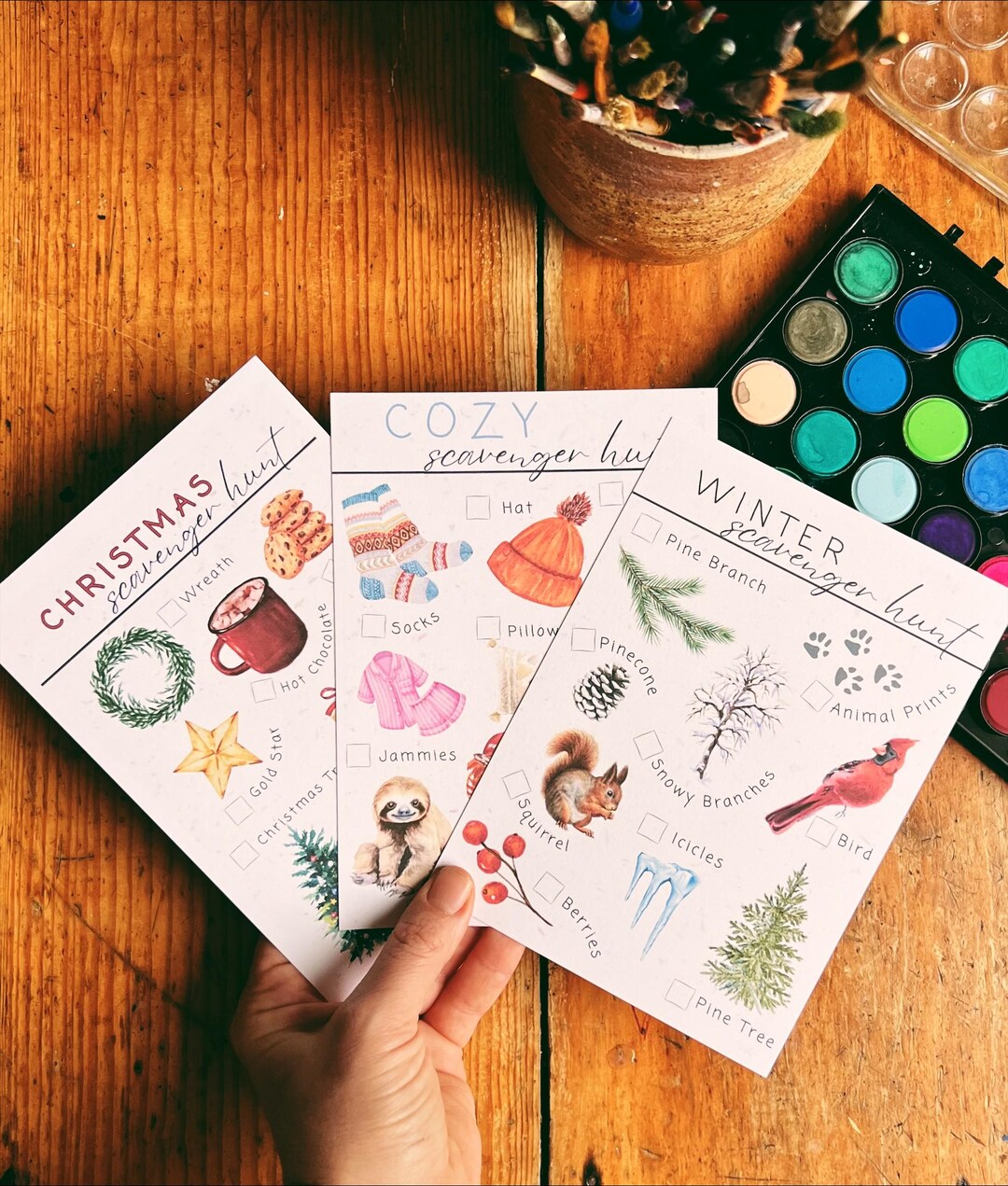 Christmas Scavenger Hunt Pack, Kids Game, Christmas Eve Present, Party ...