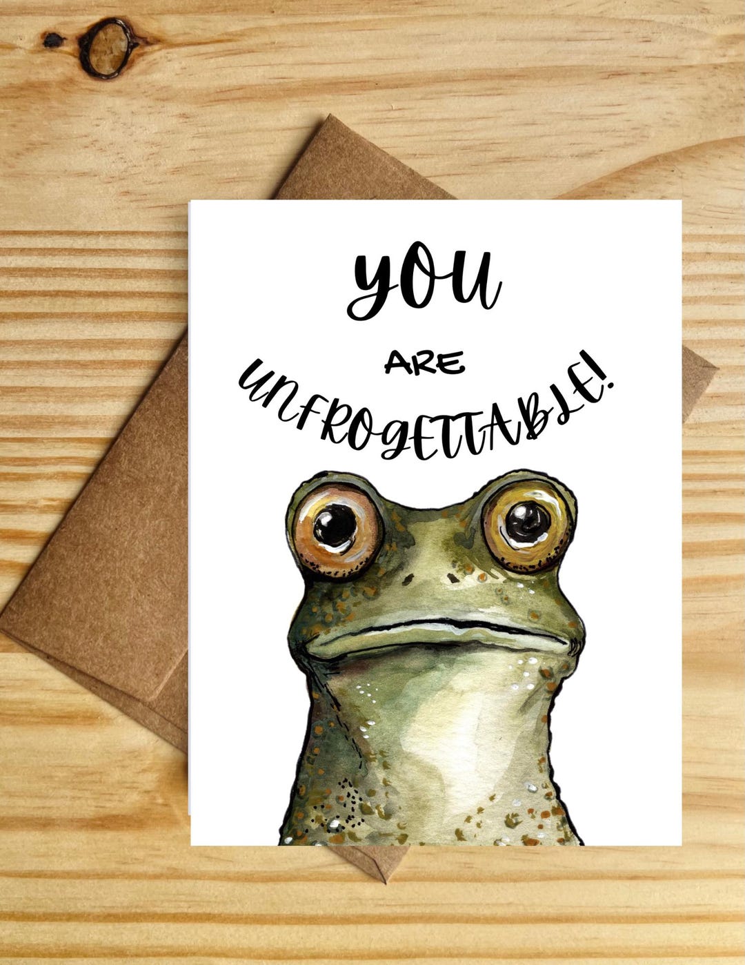 Frog Valentines Day Card, Anniversary Card, Funny Birthday Card, Cute ...