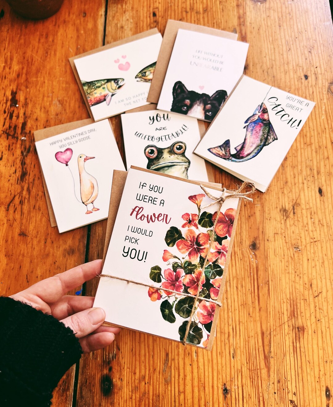 Variety Pack - Fine Art Print Greeting Cards, Valentines Cards ...