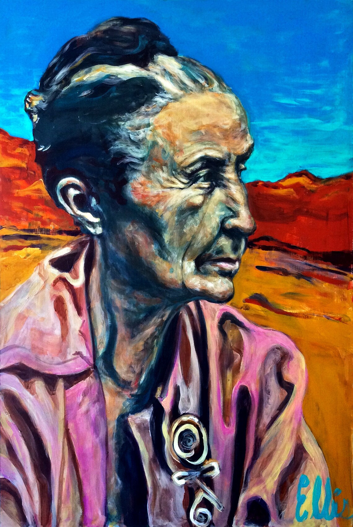 Portrait of Portrait of Georgia O'keeffe Giclée Print - Etsy