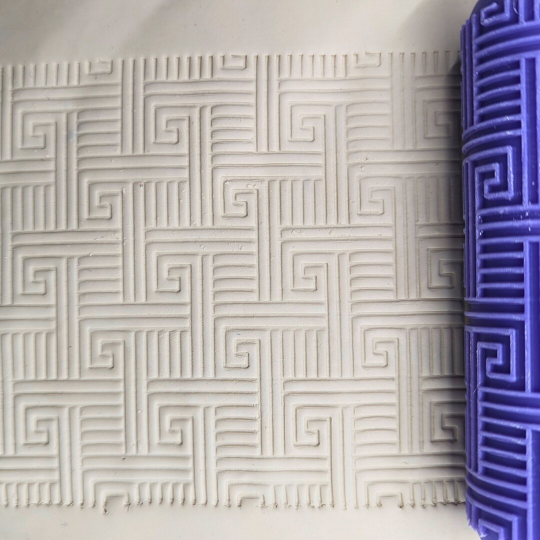 Clay Texture Roll + Stamp - Labyrinth - Etsy
