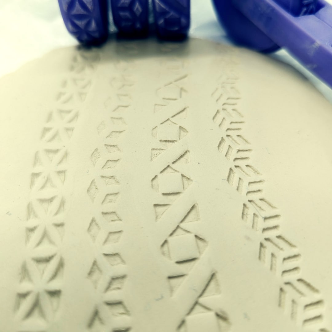 Geometric Texture Roller Clay Pottery Tools for Artists - Etsy