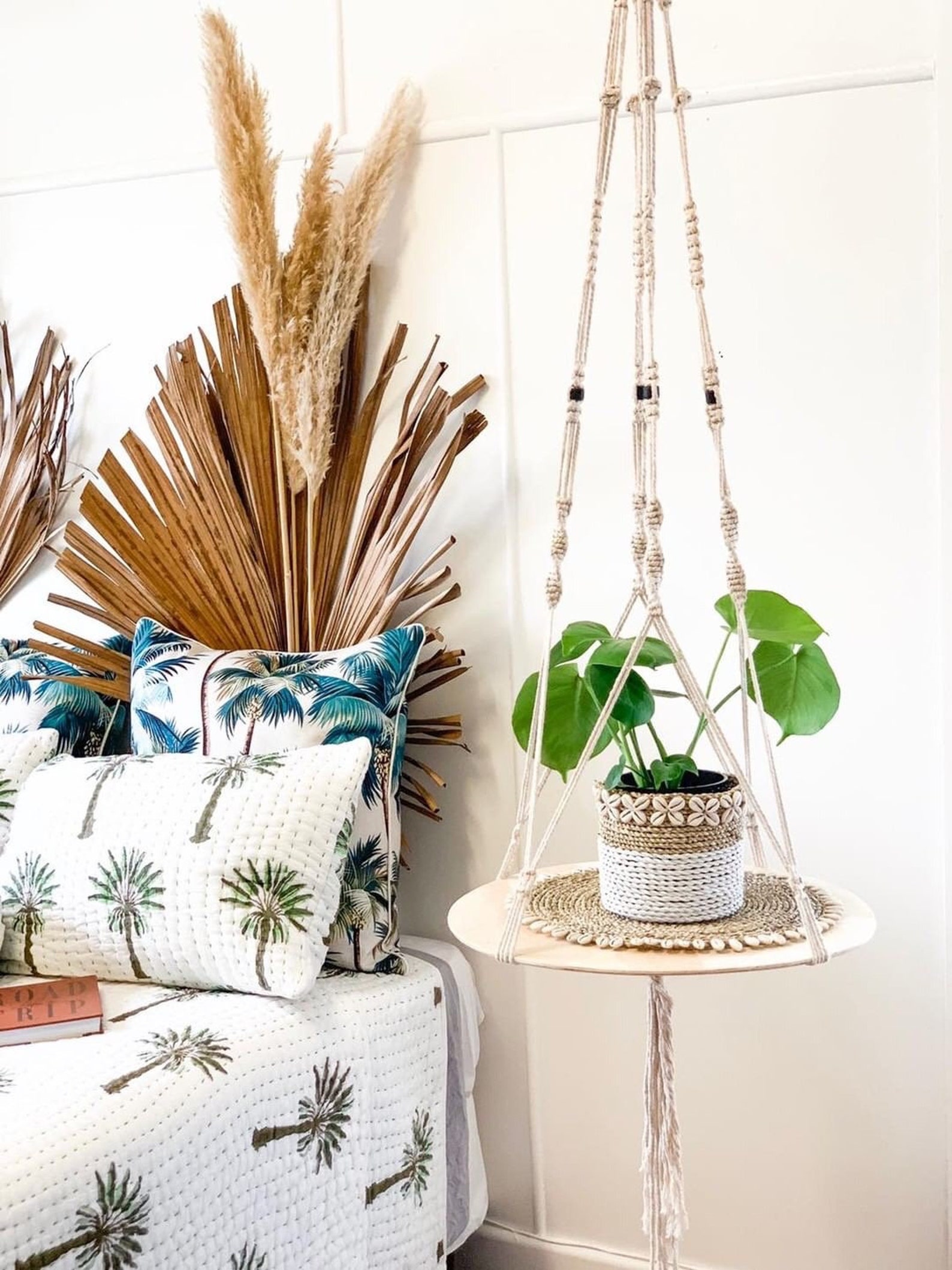 DIY MACRAME PATTERN Large Plant Hanger/side Table - Etsy