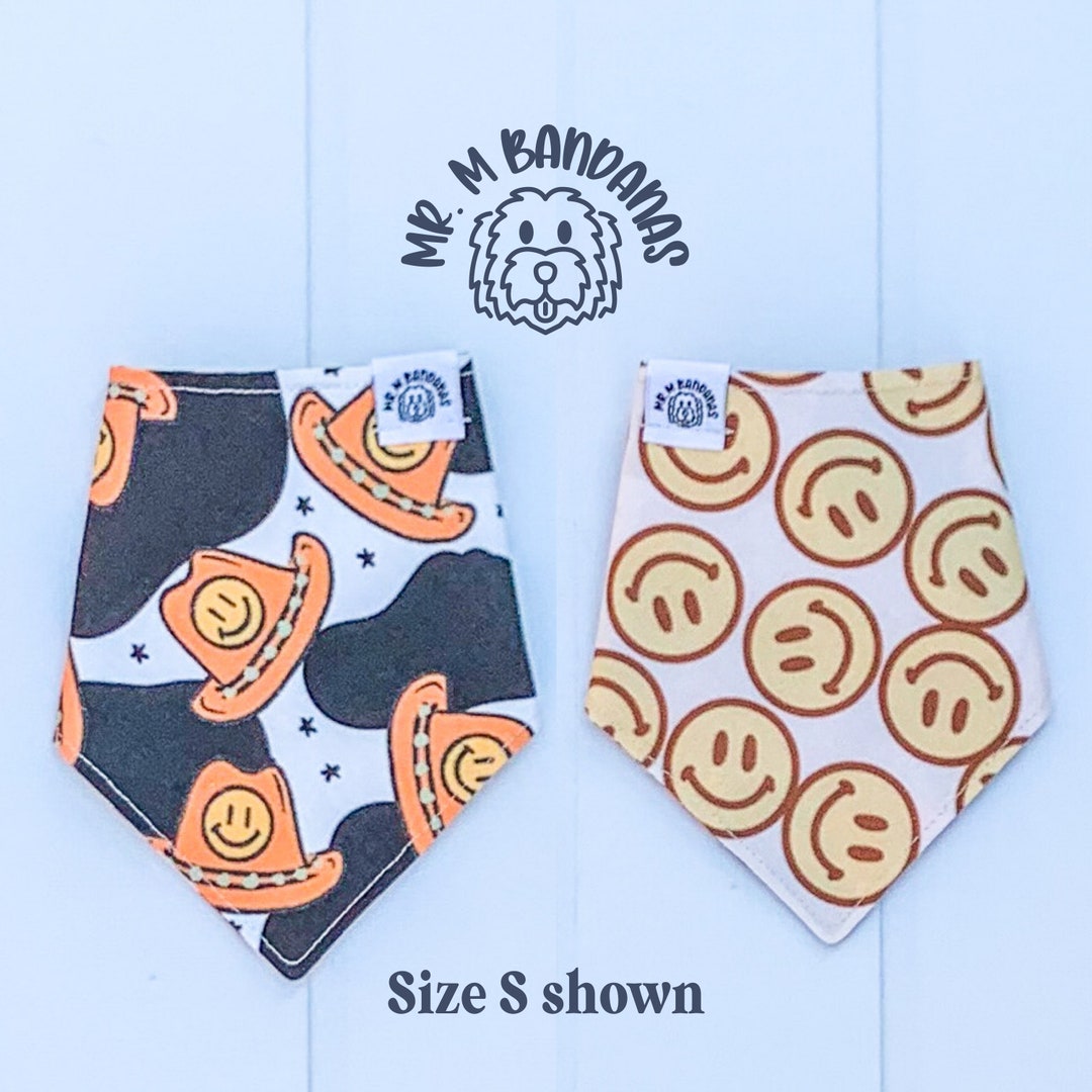 Happy Cowboy Snap or Tie on Cute Western Smiley Face - Etsy