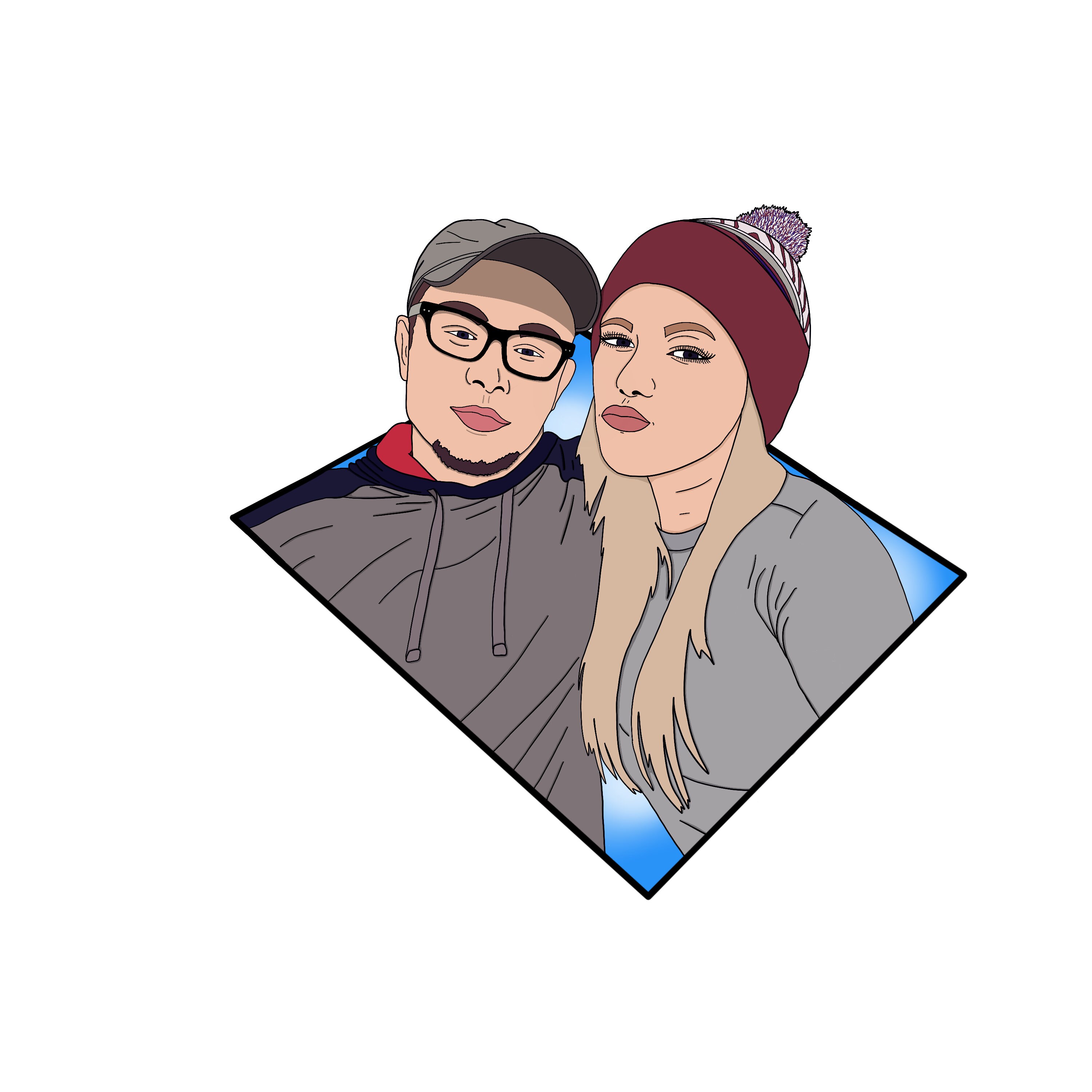 Custom Digital Art Portraits - Etsy