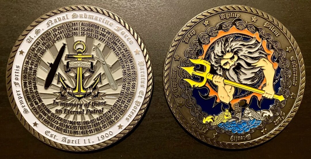 Eternal Patrol Submarine Challenge Coin - US Navy - Etsy