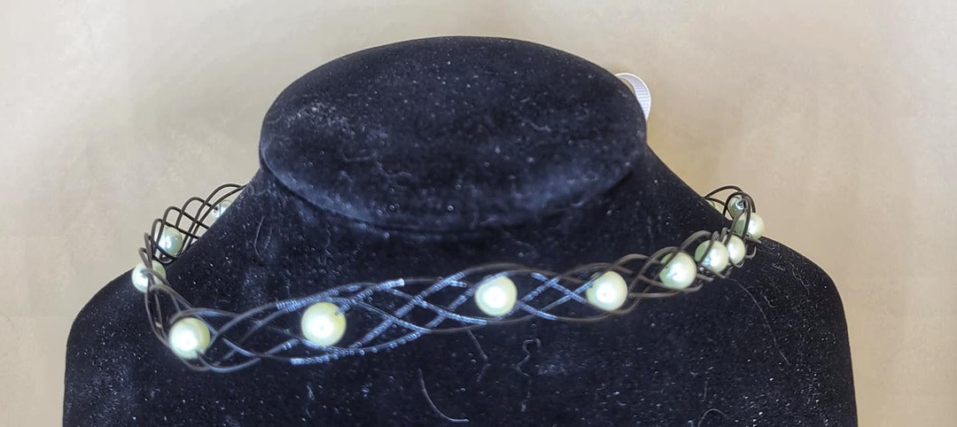 Black and White Celtic Braid Circlet - Etsy