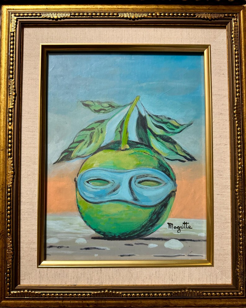 Rene Magritte Apple Portrait Male Landscape Surrealism Monet Picasso ...