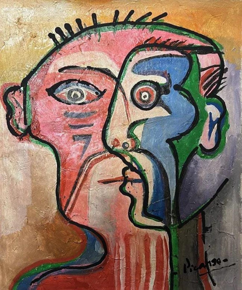 Pablo Picasso 1881-1973 Spanish Abstract Cubism Monet Degas Van Gogh ...