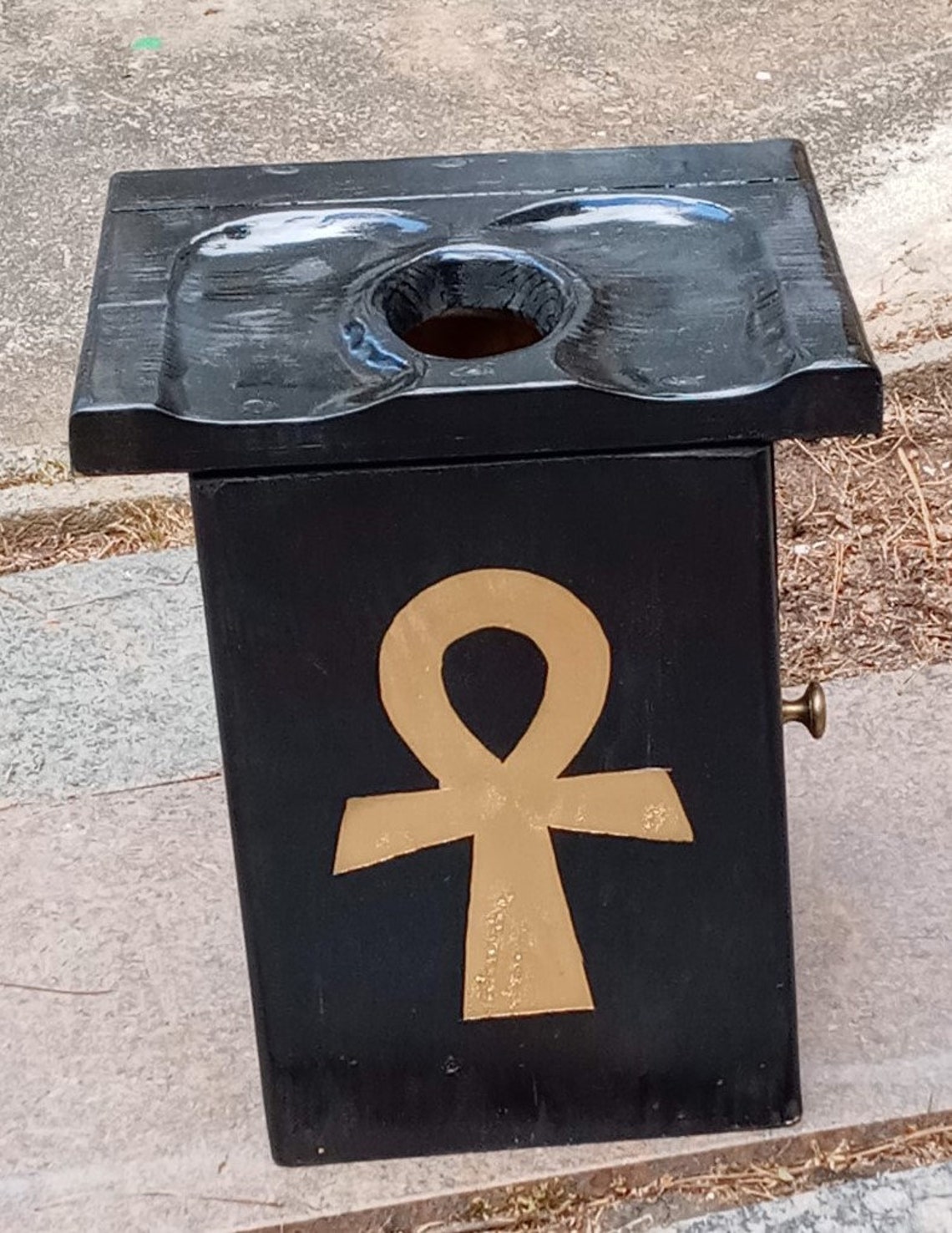 Yoni Steam Stool With Symbol - V-steam (custom Made) - Etsy