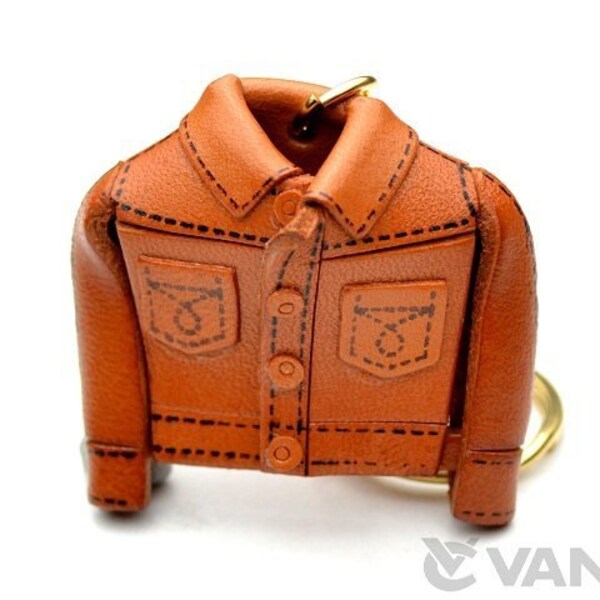 Leather Jacket Keychain - Etsy