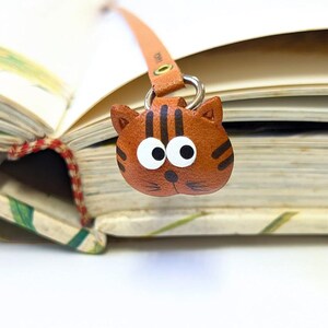 Cat Leather 3D Cat Bookmark/bookmarks/bookmarker *VANCA* Made in Japan ...