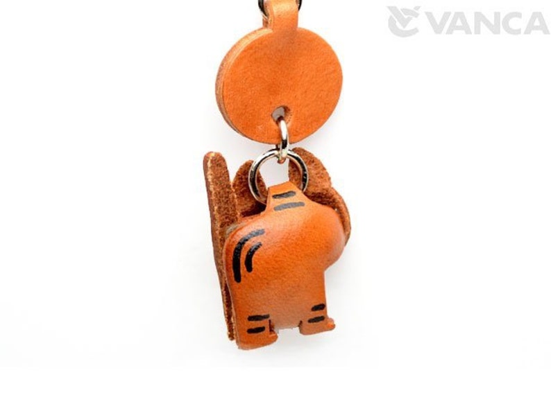 Tabby Walking 3D Leather Cat Keychain Keyring Purse Charm - Etsy