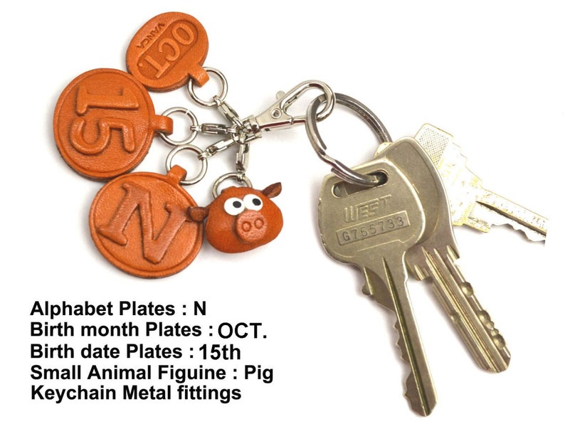 Alphabet/initial D Leather 3D Letter Personalize/custom/keychain/key ...