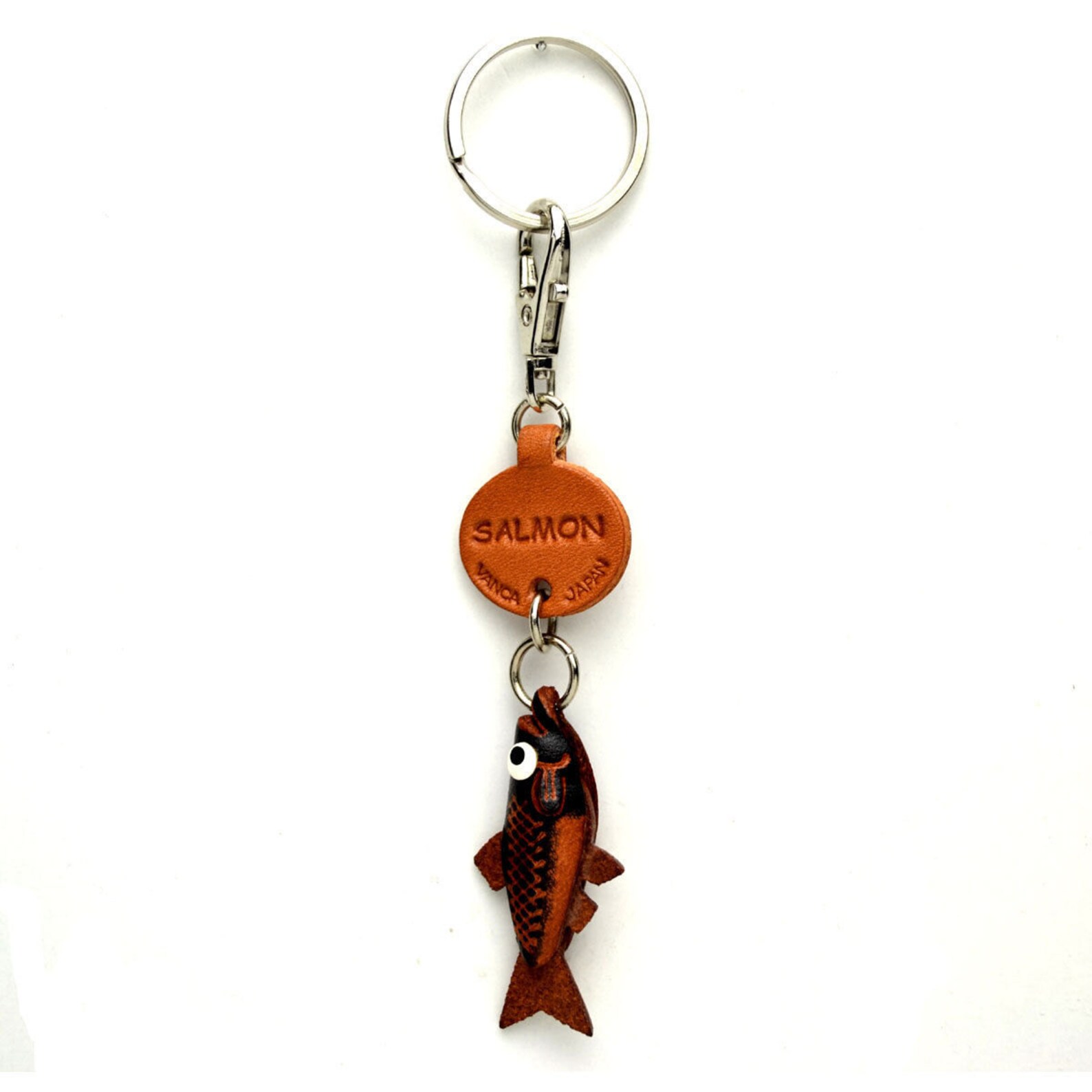 Salmon 3D Leather Fish/sea Animal Keychain Keyring Purse Charm - Etsy