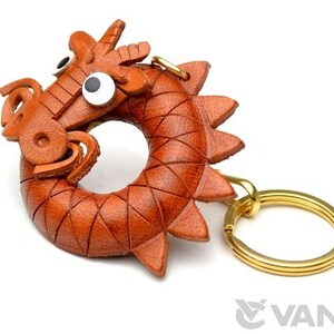 Dragon 3D Leather Handmade Keychain Bag Charm Bag Tag Car Ornament ...
