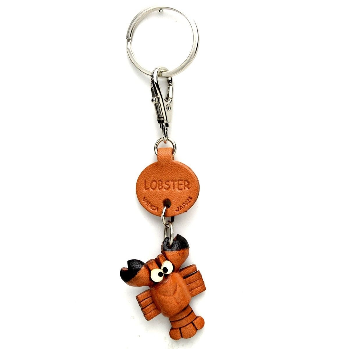 Lobster 3D Leather Fish/sea Animal Keychain Keyring Purse Charm Zipper ...