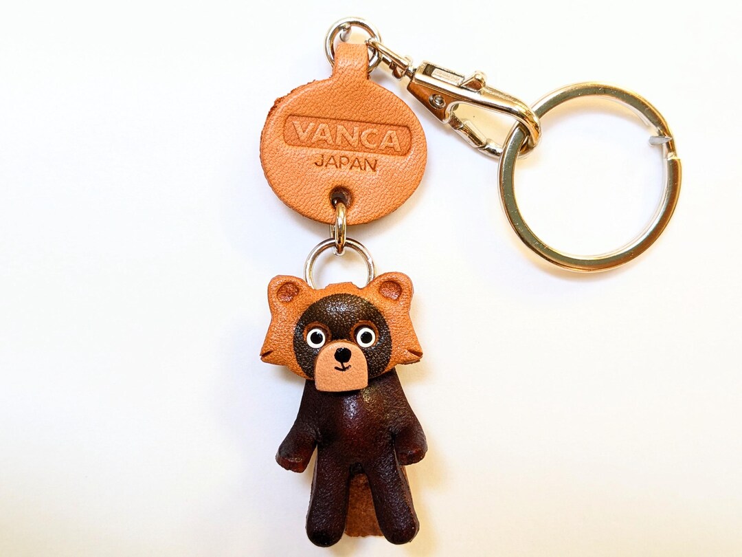 Red Panda Lesser Panda Animal 3D Leather Keychain Zipper Charm *VANCA ...