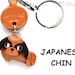 Japanese Chin 3D Leather Dog Keychain Keyring Purse Charm Zipper Pull ...