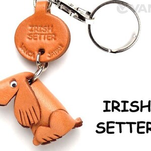 Irish Setter 3D Leather Dog Keychain Keyring Purse Charm Zipper Pull ...
