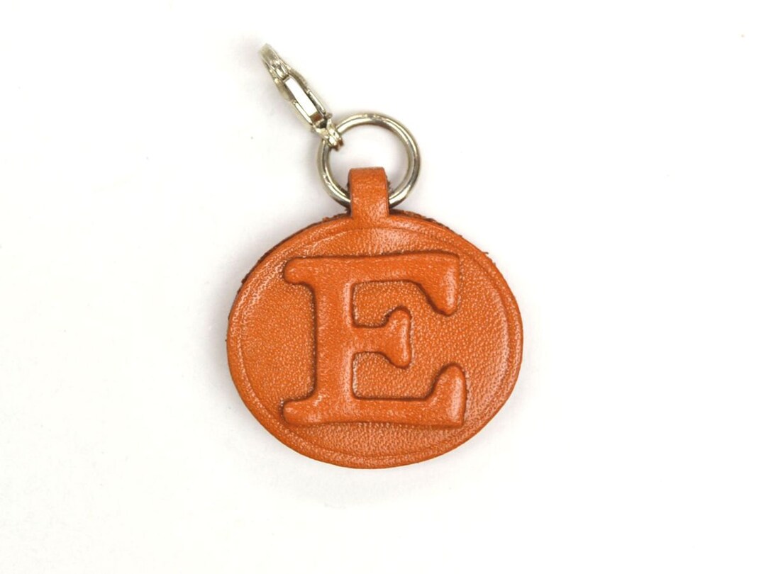 Alphabet/initial E Leather 3D Letter Personalize/custom/keychain/key ...