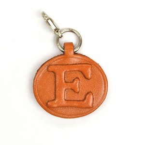 Leather Initial Keychain, 3D Letter E, Handmade in Japan - Etsy
