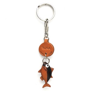 Tuna 3D Leather Fish/sea Animal Keychain Keyring Purse Charm Zipper ...