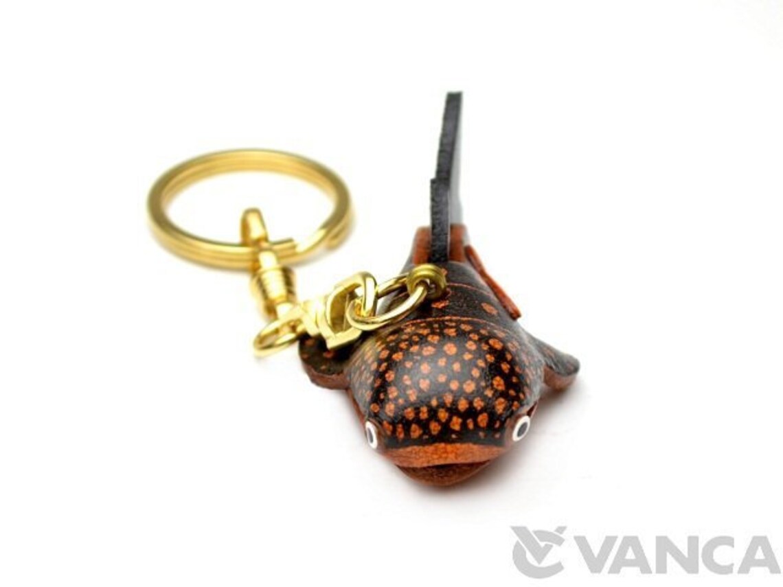 Whale Shark 3D Leather Handmade Keychain Bag Charm Car Ornament Handbag ...