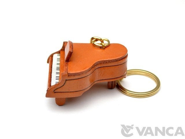 Piano 3D Leather Keychainl VANCA Made in Japan 56124 - Etsy